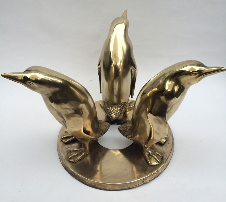 Bronze Penguin Coffee Table by J. Daste – Galleria62