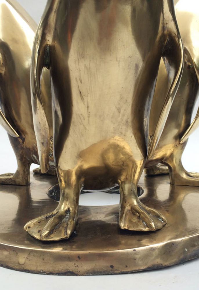 Bronze Penguin Coffee Table by J. Daste – Galleria62
